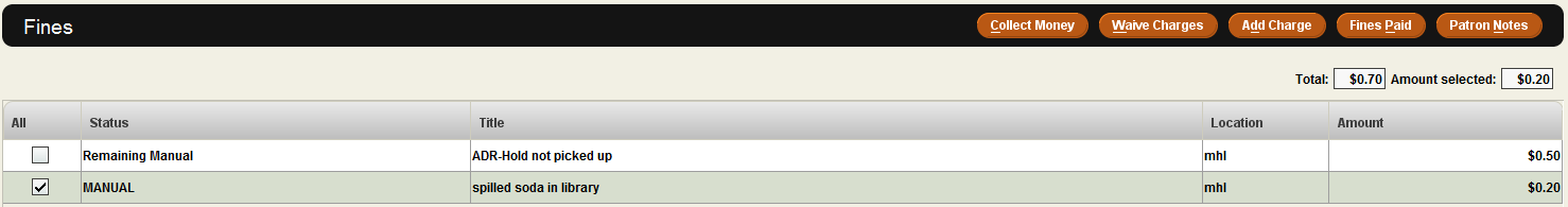 Fines and Fees – Knowledge Base